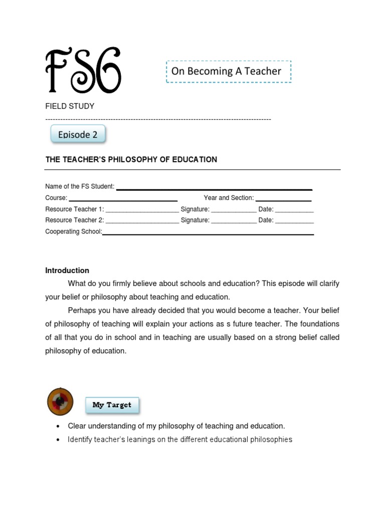 On Becoming A Teacher: Episode 2 | PDF | Philosophy Of Education ...
