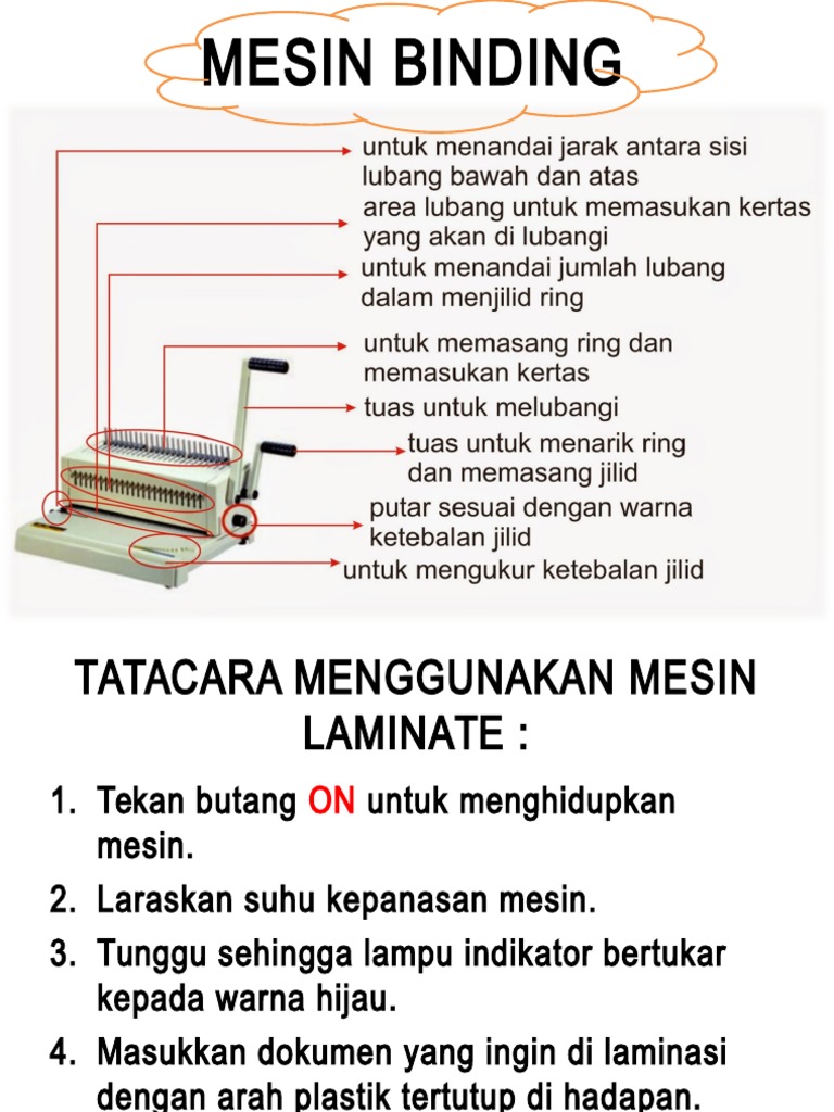 Panduan Penggunaan Mesin Binding dan Fotostat | PDF | Game & Aktivitas ...