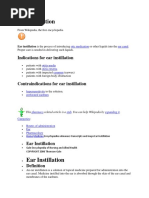 Eye Drop Instillation Procedure Guide | PDF | Eye | Clinical Medicine