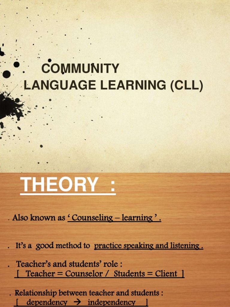 Community Language Learning (CLL) | PDF