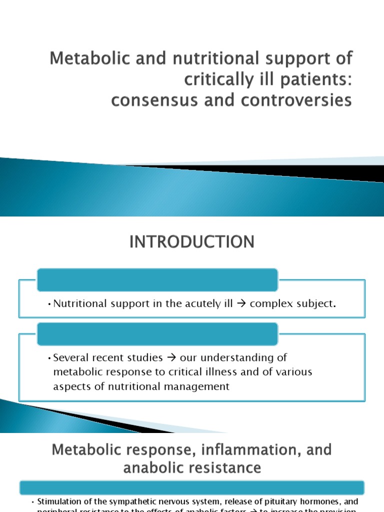 Metabolic and Nutritional Support of Critically Ill Patients | PDF ...