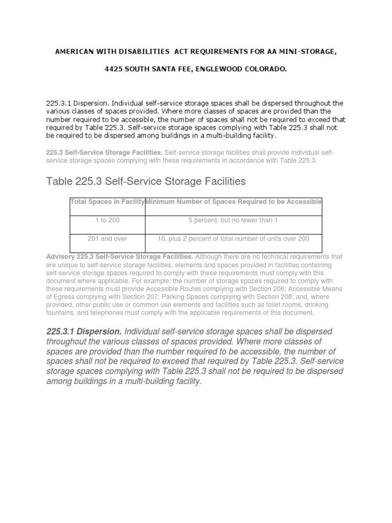 Ada (American For Disabilities Act) | PDF