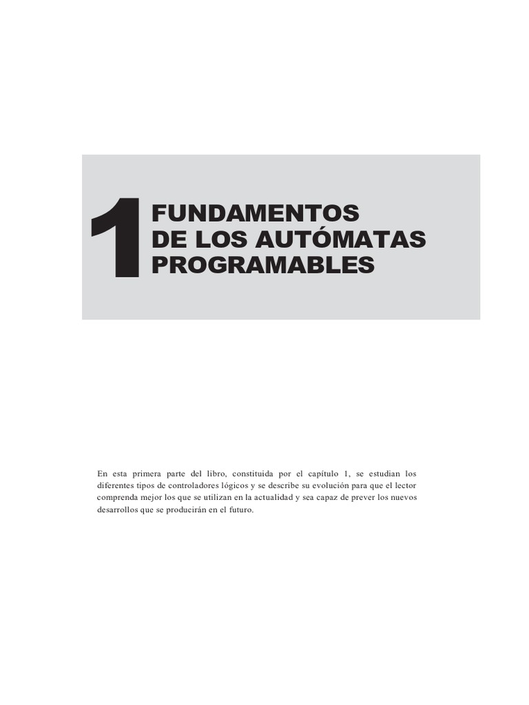 1 Automatas Programables Y Sistemas De Automatizacion U1 Pdf Pdf