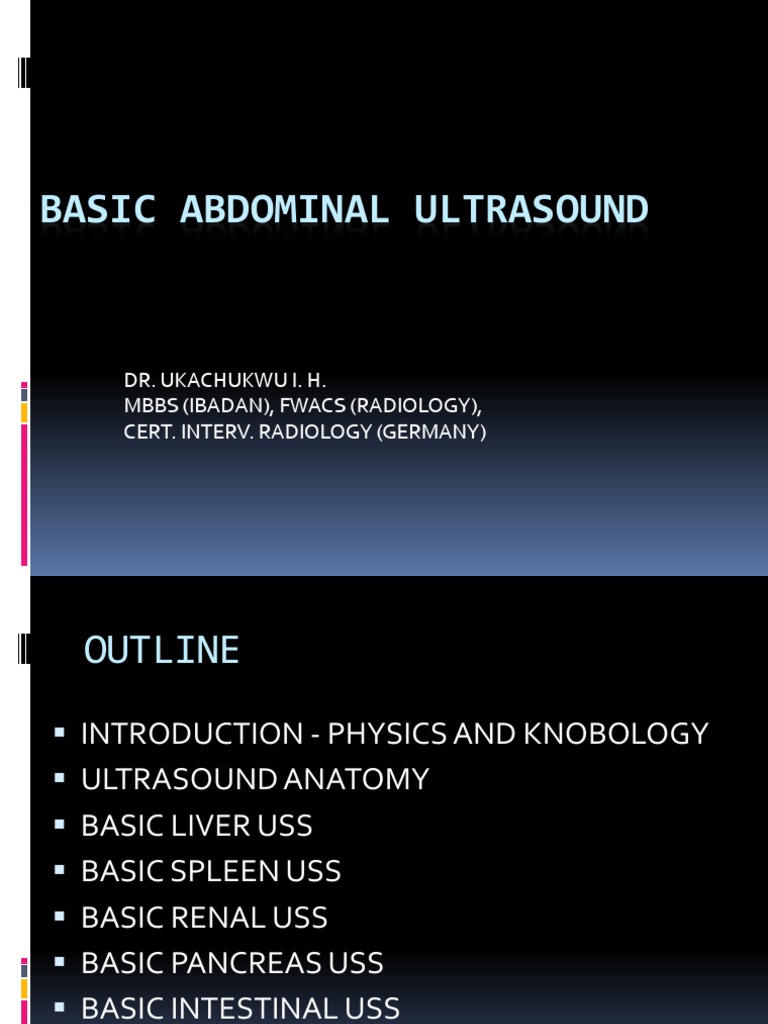 Basic Abdominal Ultrasound Overview | PDF | Medical Ultrasound | Liver
