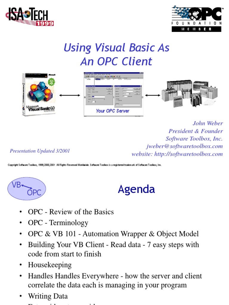 Using Visual Basicwith OPC | PDF | Component Object Model | Computing