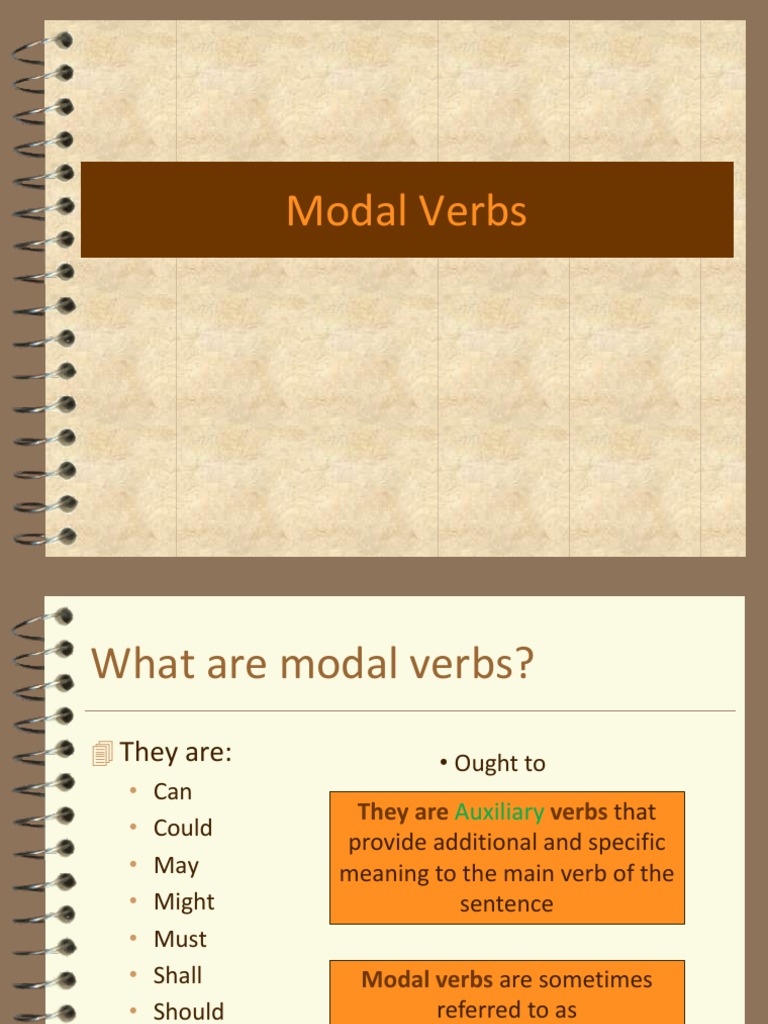 Modals 2 | PDF | Verb | Syntax