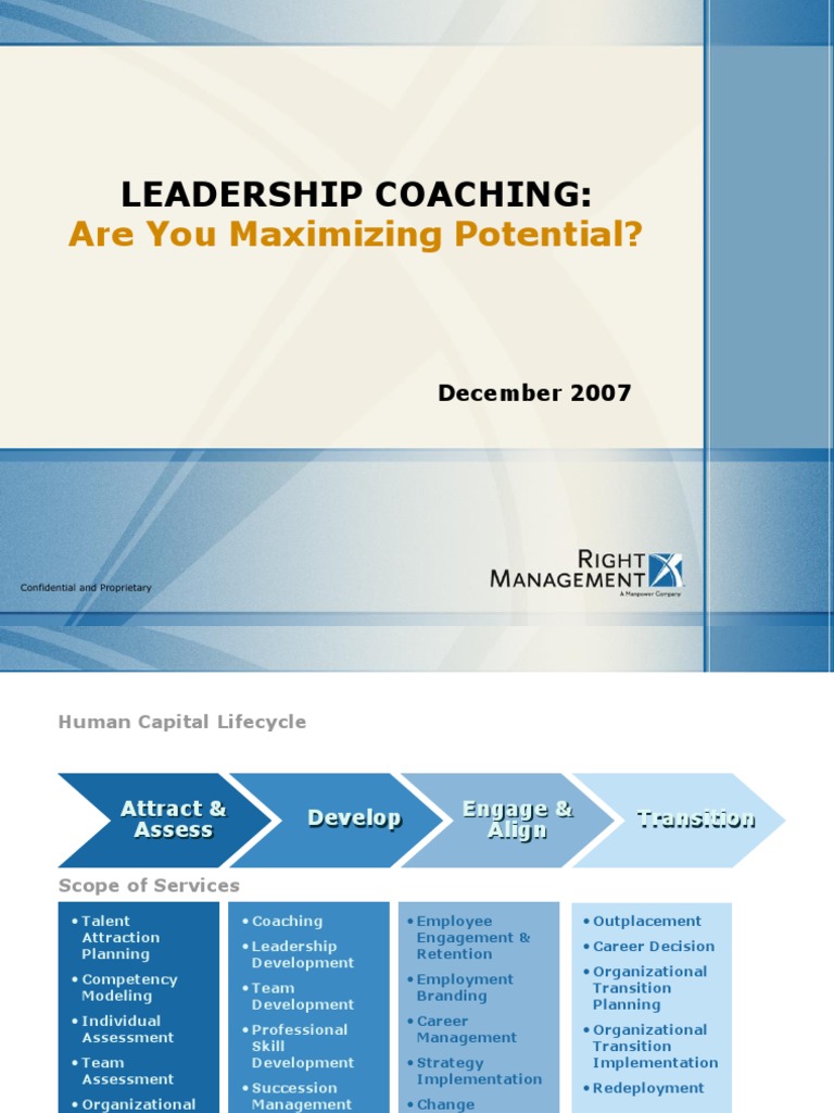Leadership Coaching To FMI December19-Final | PDF | Leadership | Human ...