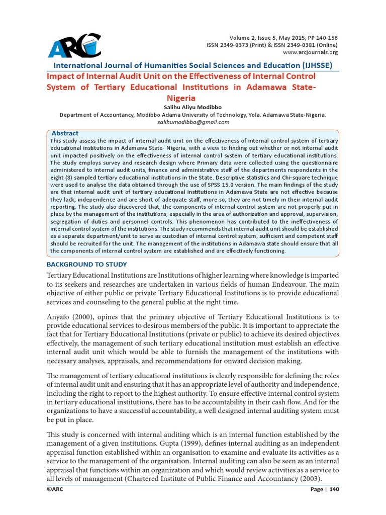 MCS 1 | Download Free PDF | Internal Control | Internal Audit