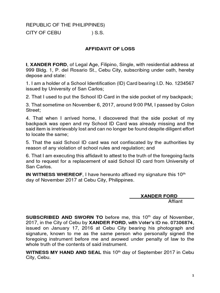 Oath or Affirmation Final | PDF