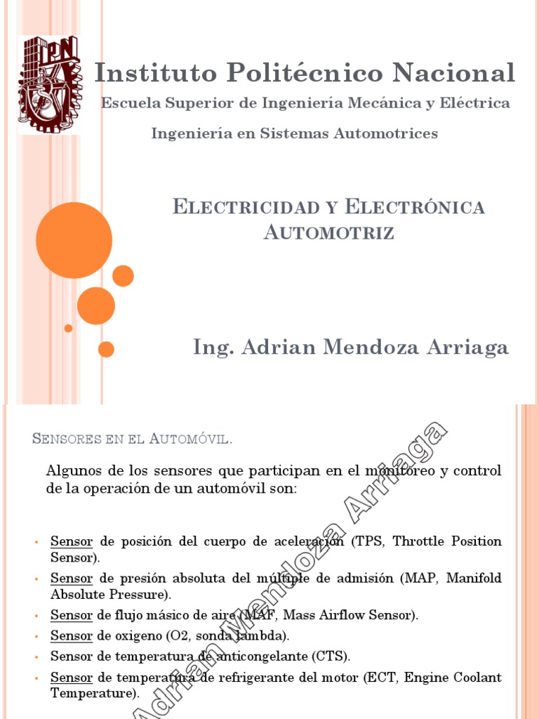 Elecy Electronica Del Automovil 2014 Sensores-B | PDF ...