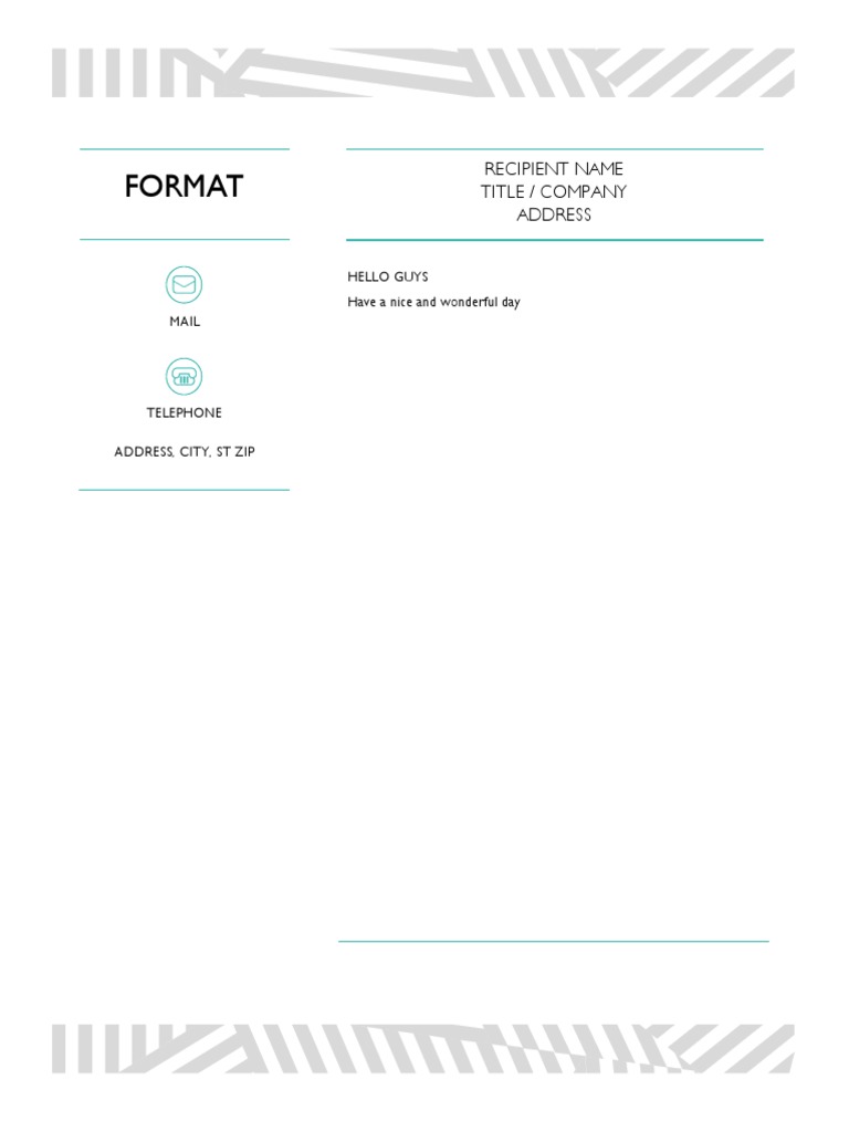 Recipient Title and Address Format | PDF
