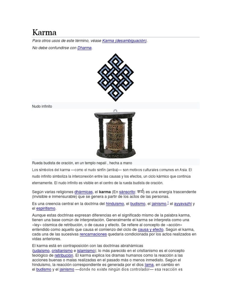 Karma | PDF | Karma | Reencarnación