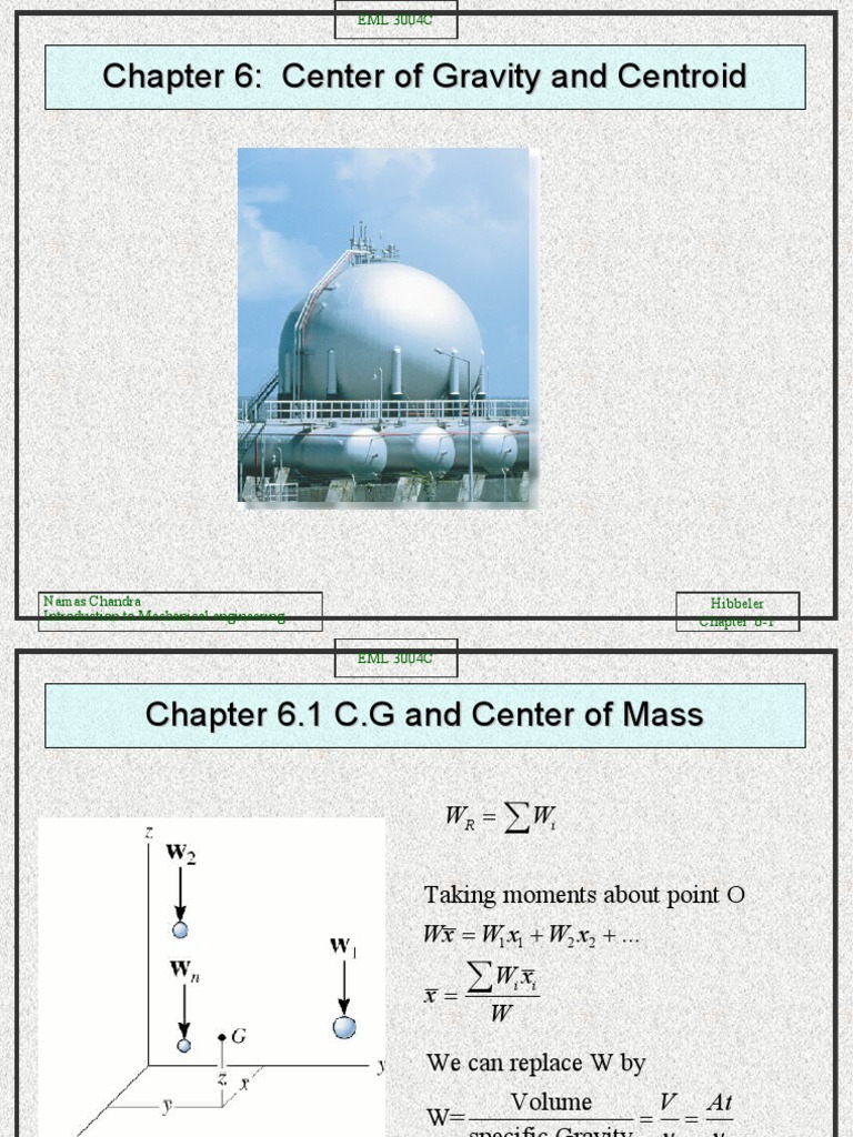Chapter 6: Center of Gravity and Centroid | PDF | Geometry | Teaching ...