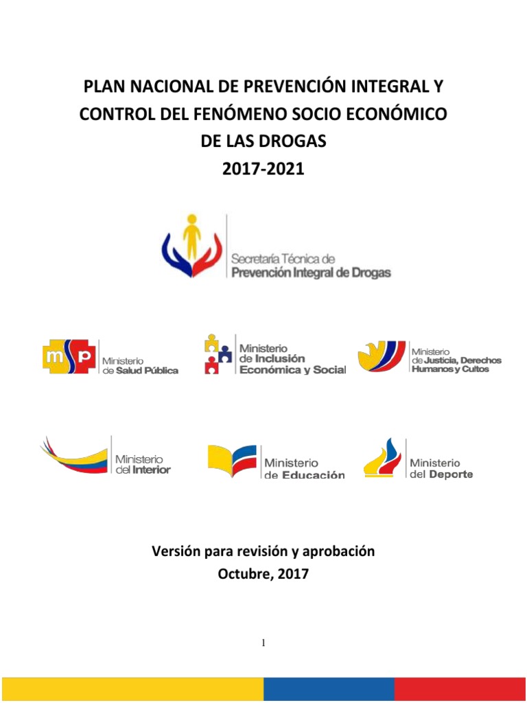 Plan Nacional de Drogas 2017-2021 | PDF | Discriminación | Tabaco
