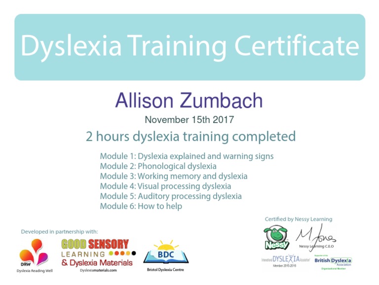 Dyslexia Training | PDF