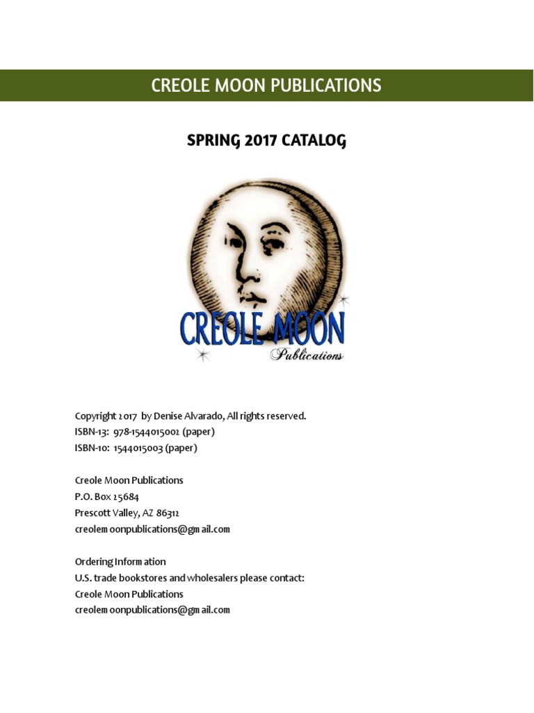 Creole Moon Publications Catalog | PDF | Cultural Anthropology ...