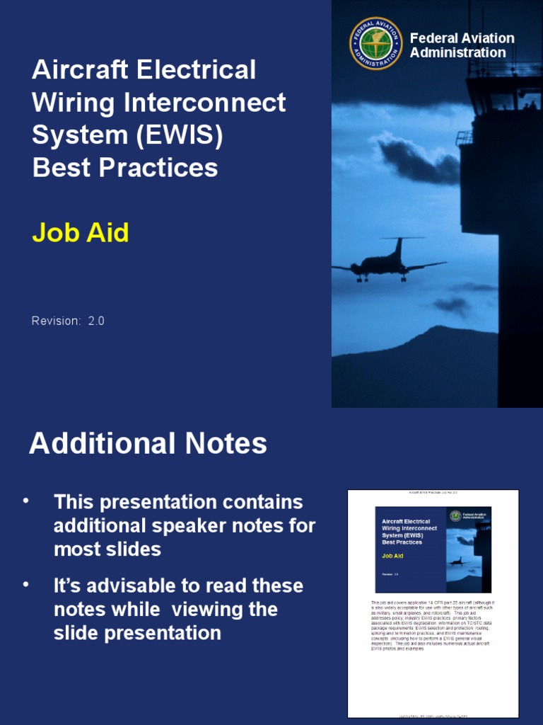 EWIS Job-Aid 2.0 | PDF | Federal Aviation Administration | Wire