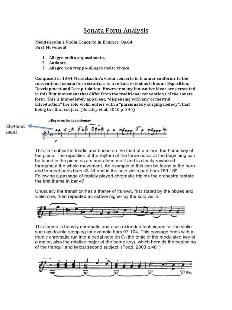 Sonata Form Analysis Study Skills Final | PDF | Music Theory ...