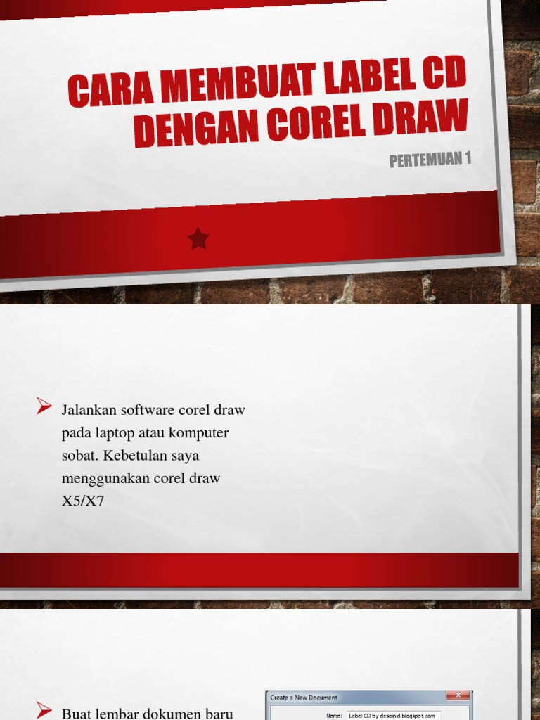 Cara Membuat Label CD Dengan Corel Draw | PDF | Metode & Bahan Ajar ...