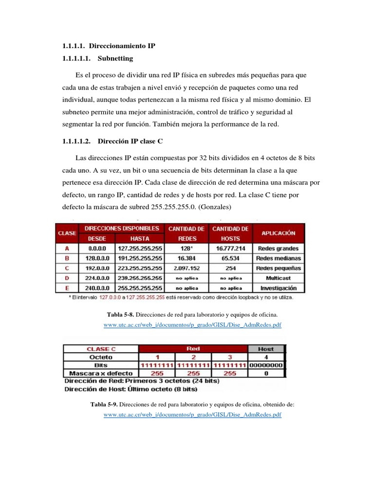 Direccionamiento IP | PDF | Dirección IP | Protocolos de comunicaciones