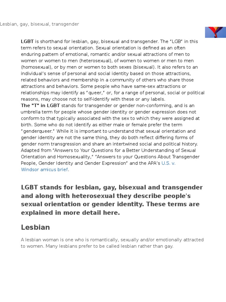 LGBT | PDF | Lgbt | LGBTQIA+ Studies