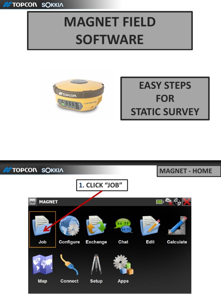 Topcon-Magnet Field - Static Survey | PDF | Surveying | Computing