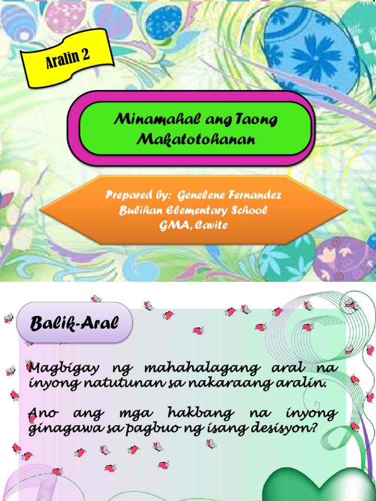 Esp Aralin 2 Yunit 1 | PDF