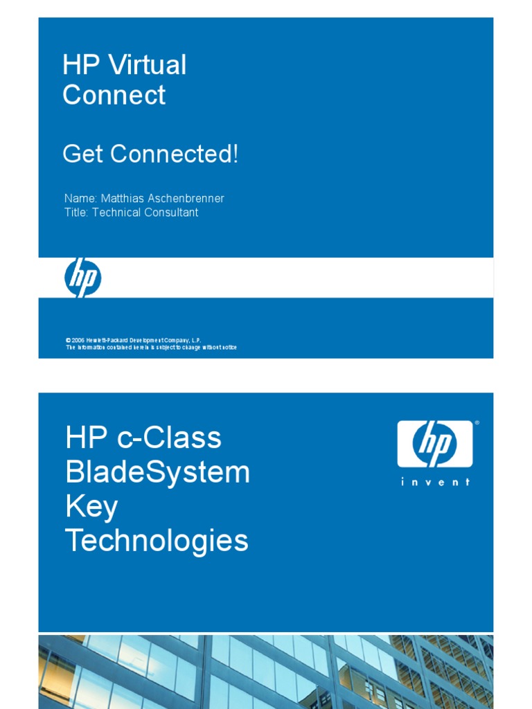 HP Virtual Connect: Get Connected! | PDF | Network Interface Controller ...