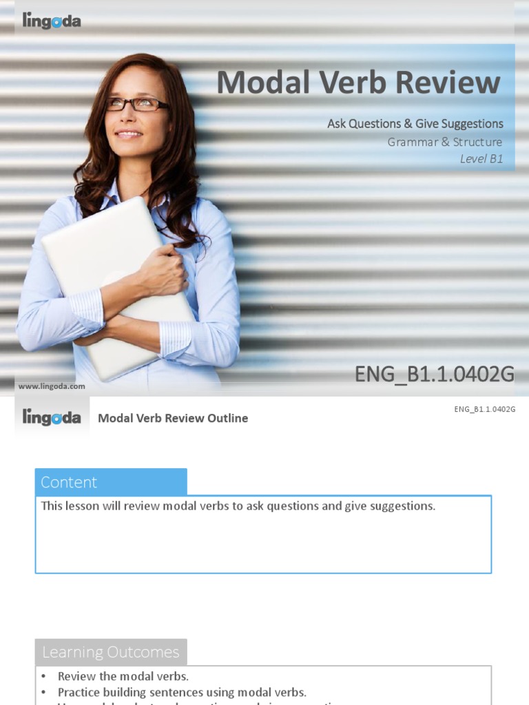 ENG - B1.1.0402G Modal Verb Review PDF | PDF | Verb | Linguistic Morphology