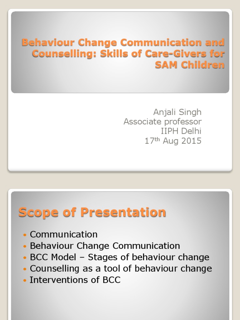 3-Behaviour Change Communication - 170815 | PDF | Communication ...