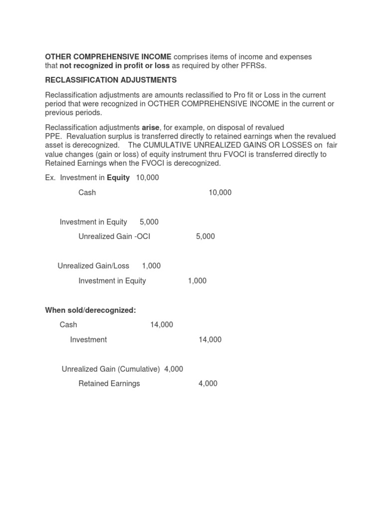 Other Comprehensive Income | PDF