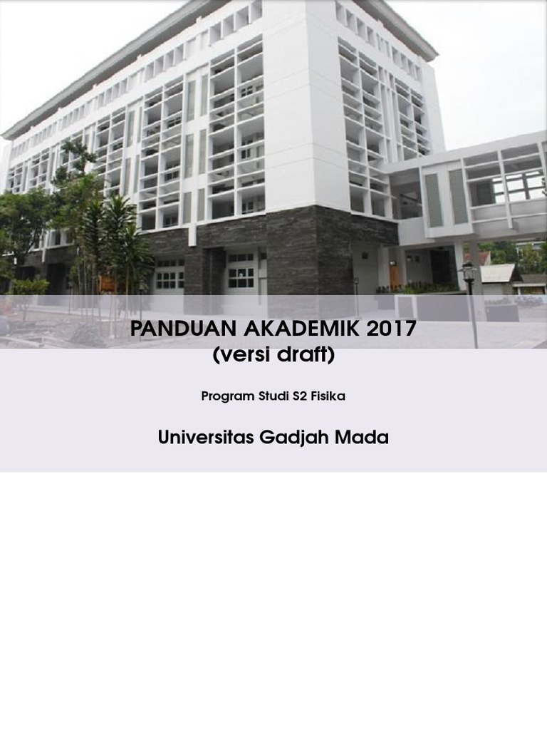 Buku Panduan Program Studi S2 Fisika UGM 2017 | PDF