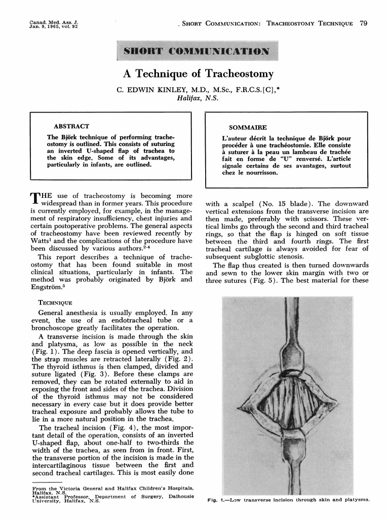 Bjork Tracheostomy | Diseases And Disorders | Medical Specialties