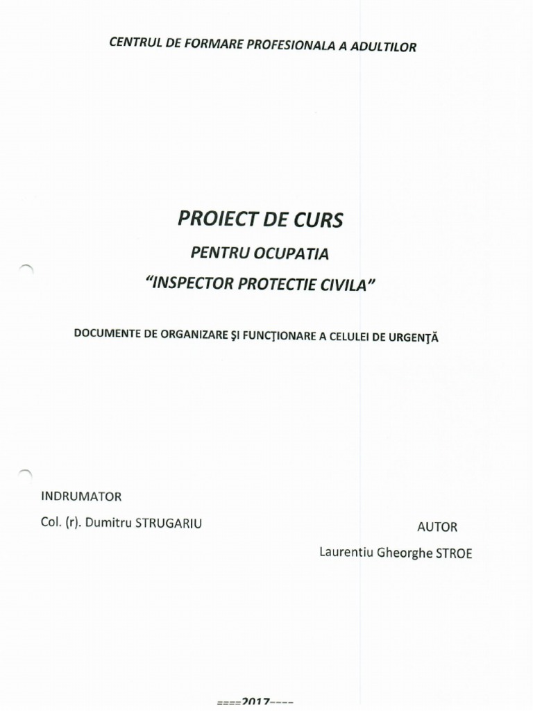 PROIECT Protectie Civila | PDF