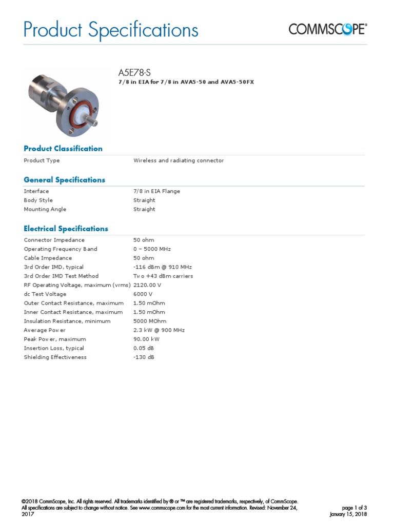 A5e78 S | PDF | Electrical Connector | Electrical Engineering