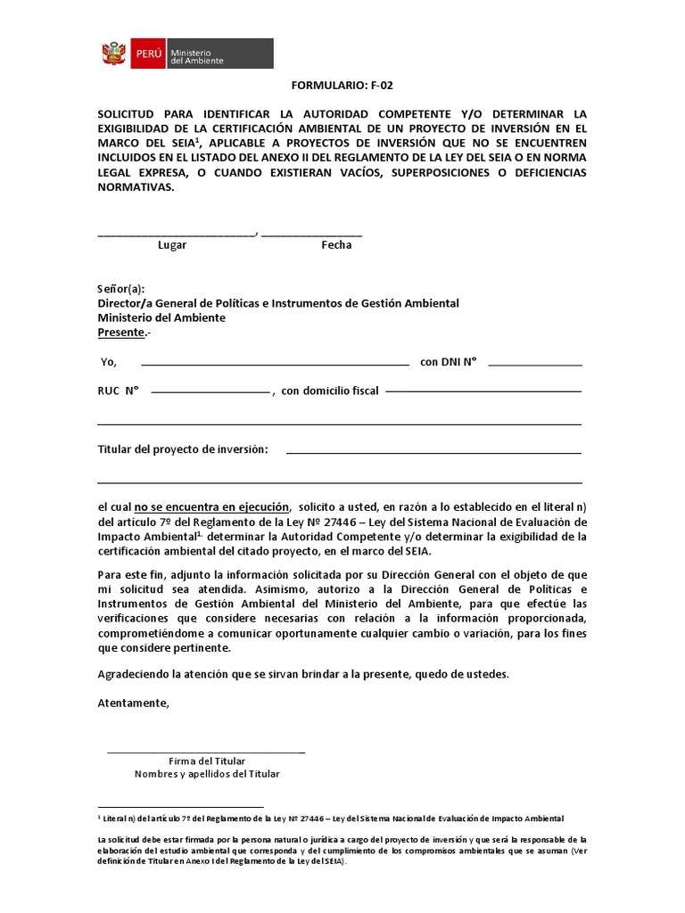 Formulario F 02 | PDF | Regulación | Estatuto