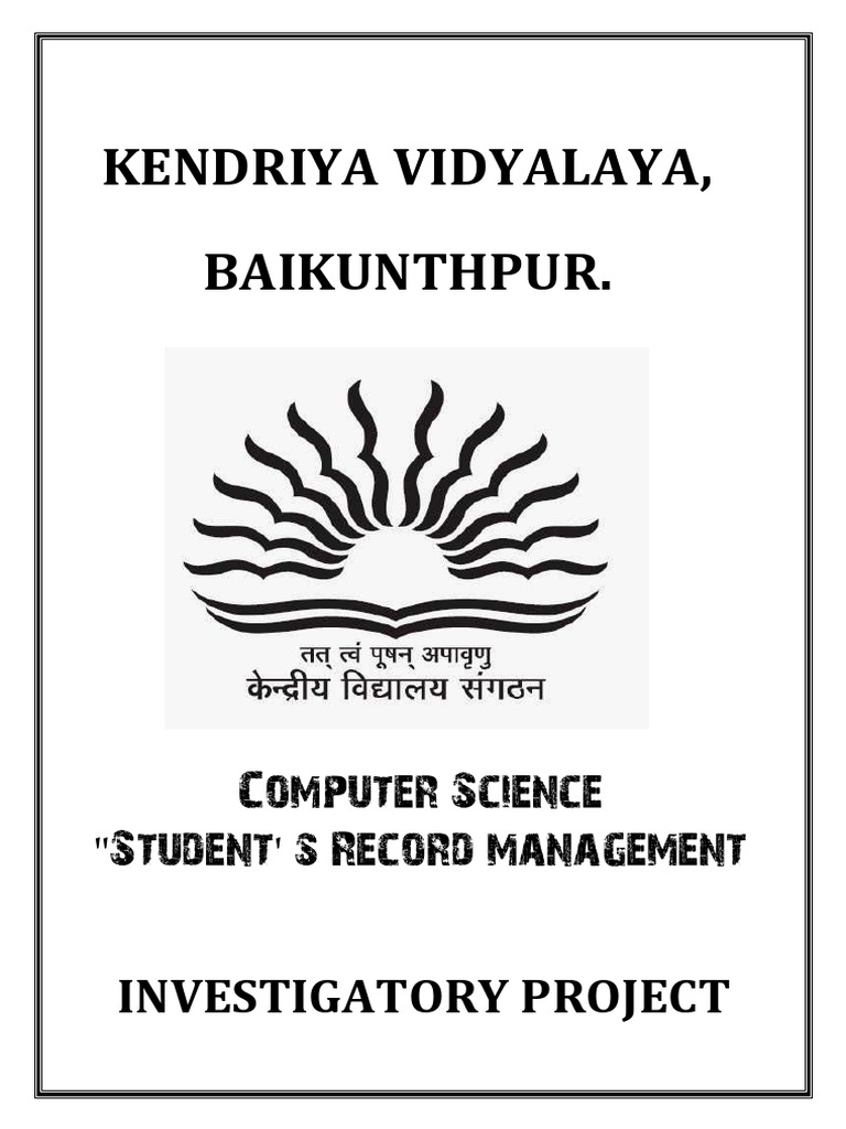 Student Management Program | PDF