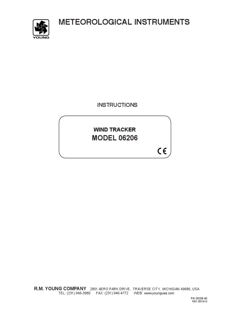 Young Model 06206 Wind Tracker Manual | PDF | Relay | Power Supply
