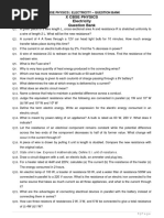 CBSE Class 10 Physics Worksheet - Electricity | PDF | Series And ...