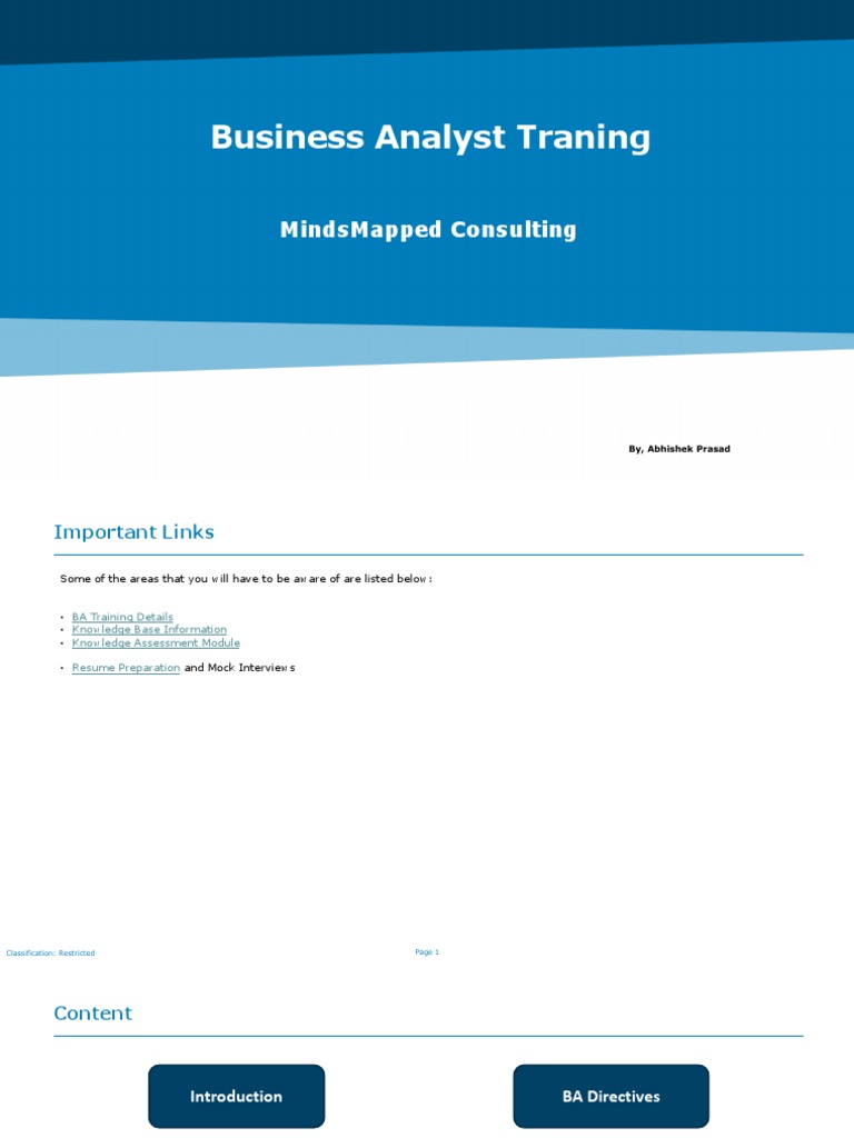 Business Analyst Training: Requirements, Stakeholders, and the Role of ...