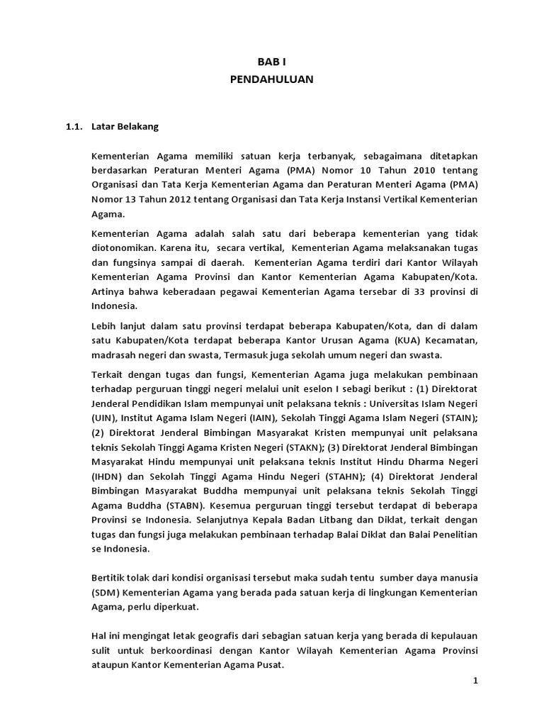 Pengembangan SIMPEG Kemenag | PDF