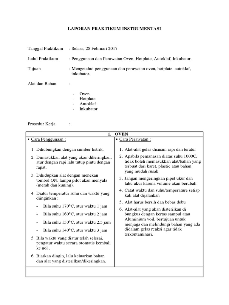 Laporan Praktikum Instrumentasi | PDF | Griya & Taman
