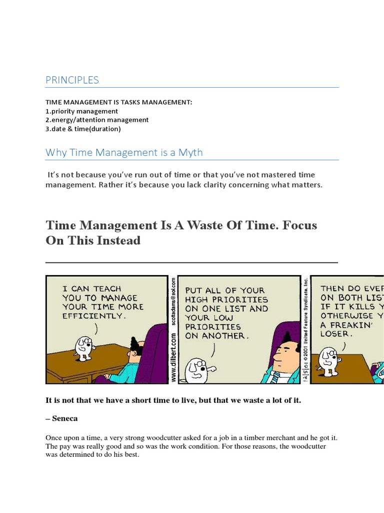 Rethinking Time Management Myths | PDF | Time Management | Professional ...