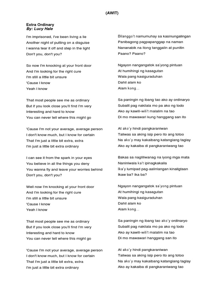 Saling Wika (AWIT) | PDF