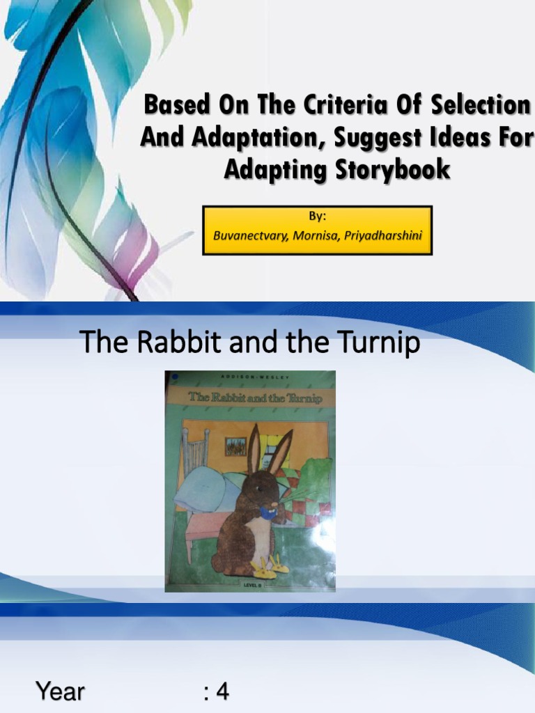 Rabbit and Turnip Story Adaptation Guide | PDF