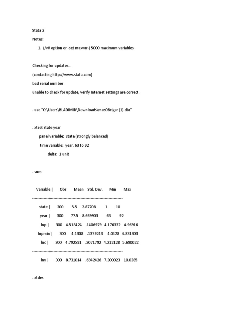 Stata 2 Download Free Pdf Correlation And Dependence Coefficient Of Determination