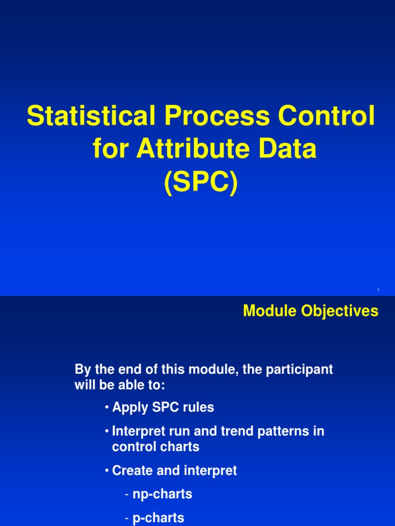 Statistical Process Control For Attribute Data (SPC) | Download Free ...