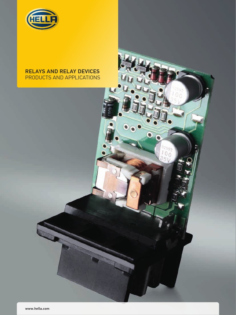 845 Relays Broschure HELLA en | PDF | Relay | Inductor