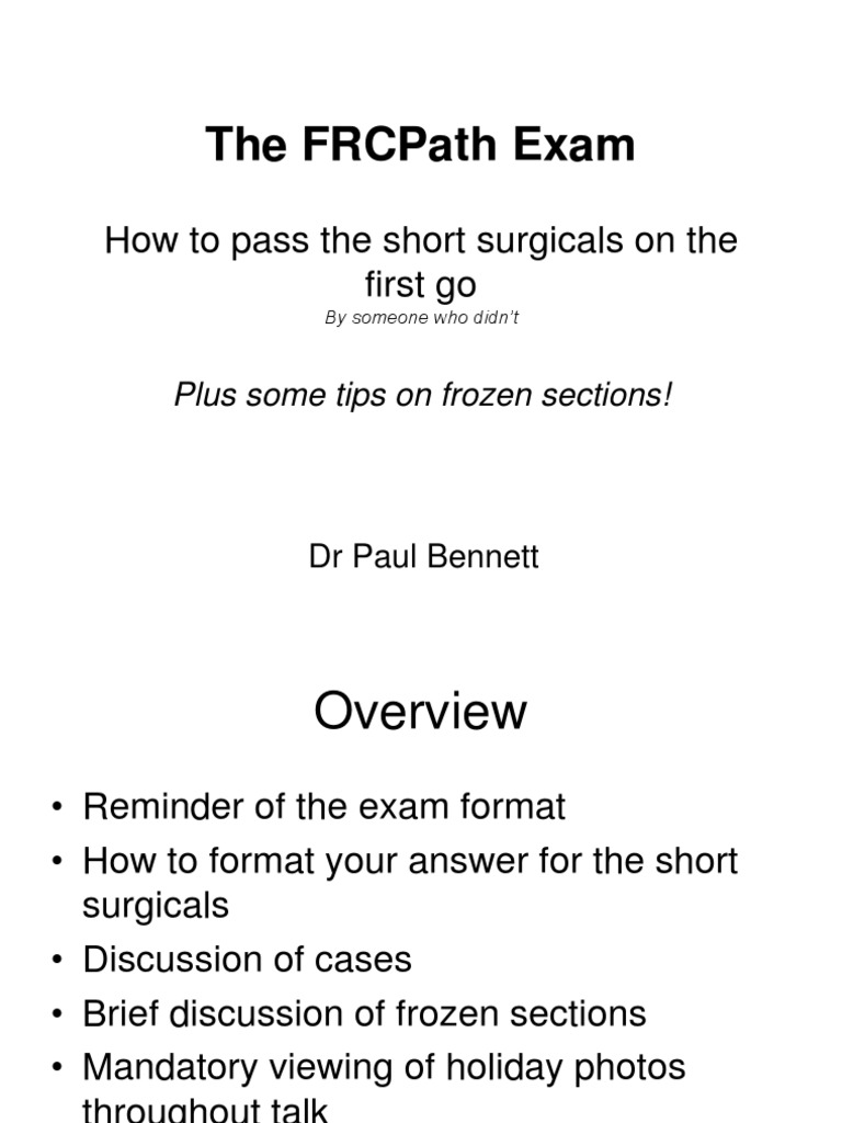 The FRCPath Exam - Paul Bennett | PDF | Neoplasms | Melanoma