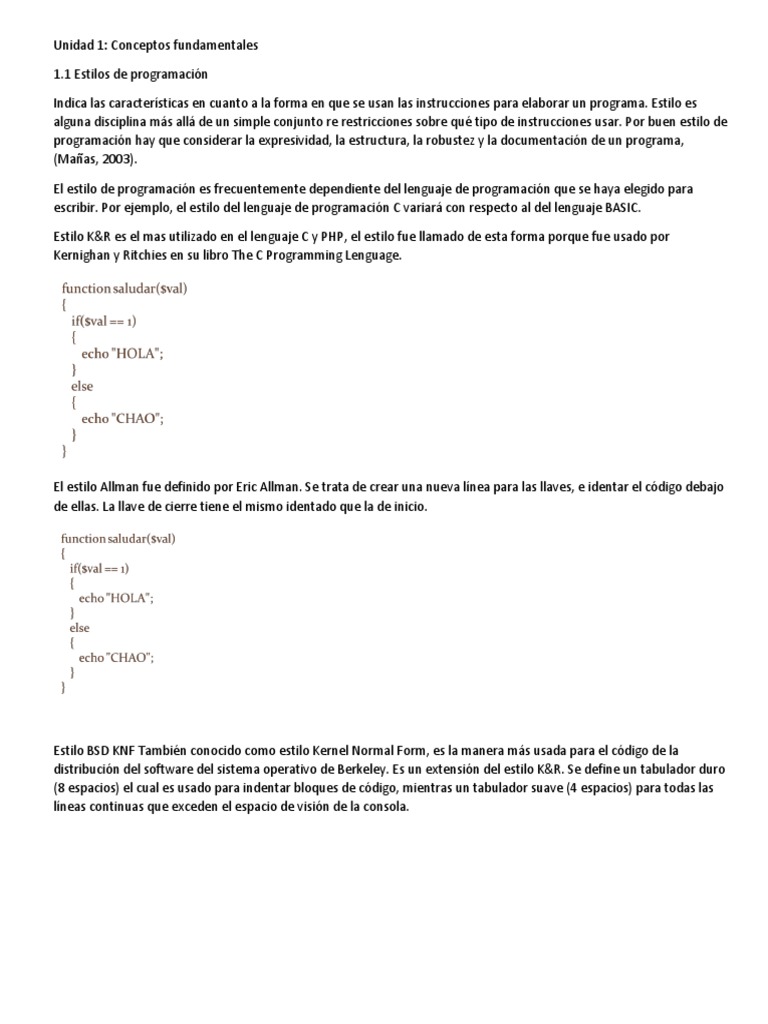 Unidad 1 Programacion Logica | PDF | Lenguaje de programación | Tipo de ...